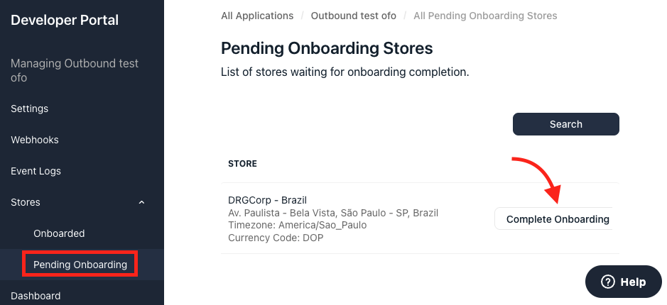 Partial Store Onboarding - Developer Documentation